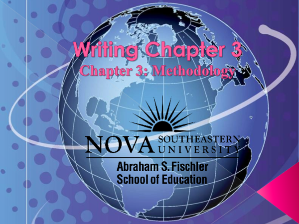 (PDF) Writing Chapter 3 Chapter 3: Methodology