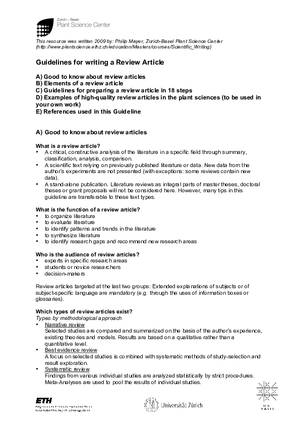 (PDF) guidelines review article