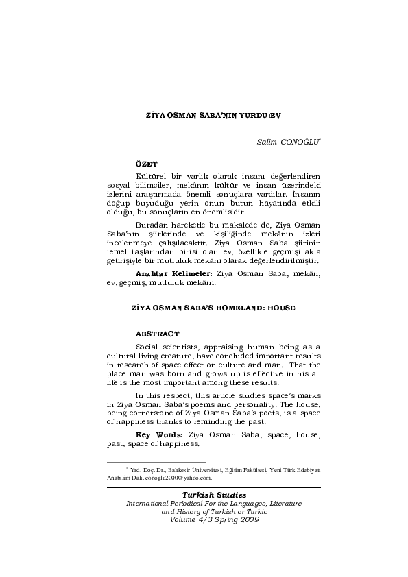 (PDF) Turkish Studies