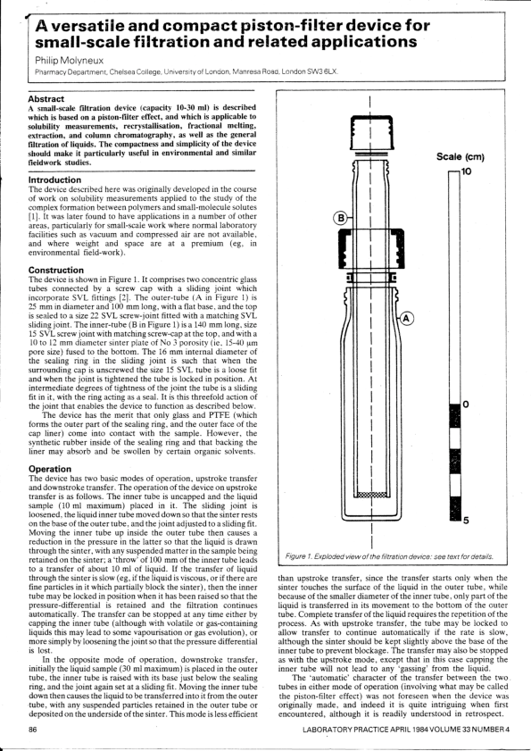 (PDF) A versatile and compact piston-filter device for small-scale ...
