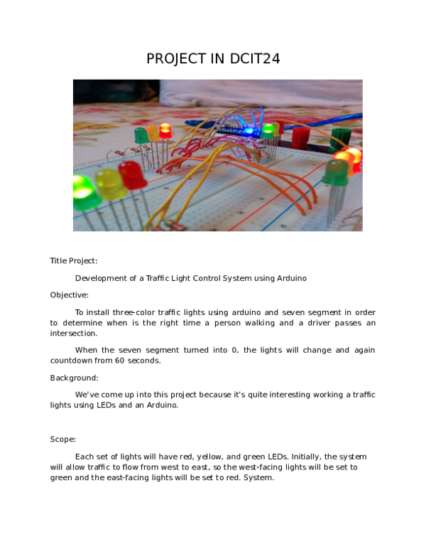 (DOC) Title Project: Development of a Traffic Light Control System ...