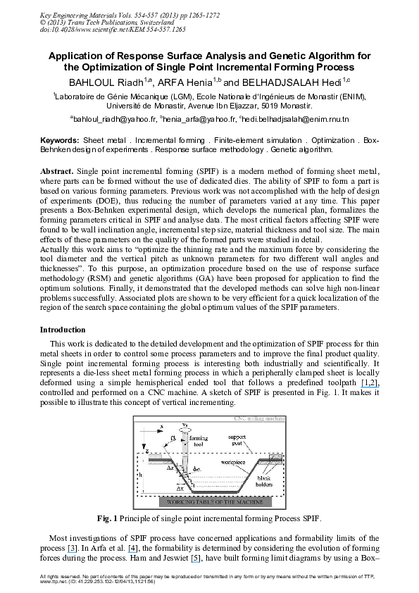 (PDF) Application of Response Surface Analysis and Genetic Algorithm for the Optimization of ...