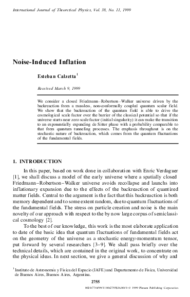 (PDF) Noise-Induced Inflation | esteban calzetta - Academia.edu