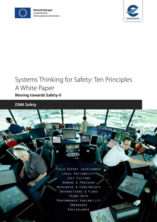 (PDF) DNM Safety Systems Thinking for Safety: Ten Principles A White ...