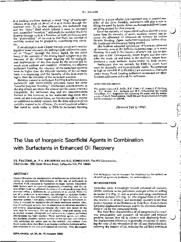 (PDF) The use of inorganic sacrificial agents in combination with ...