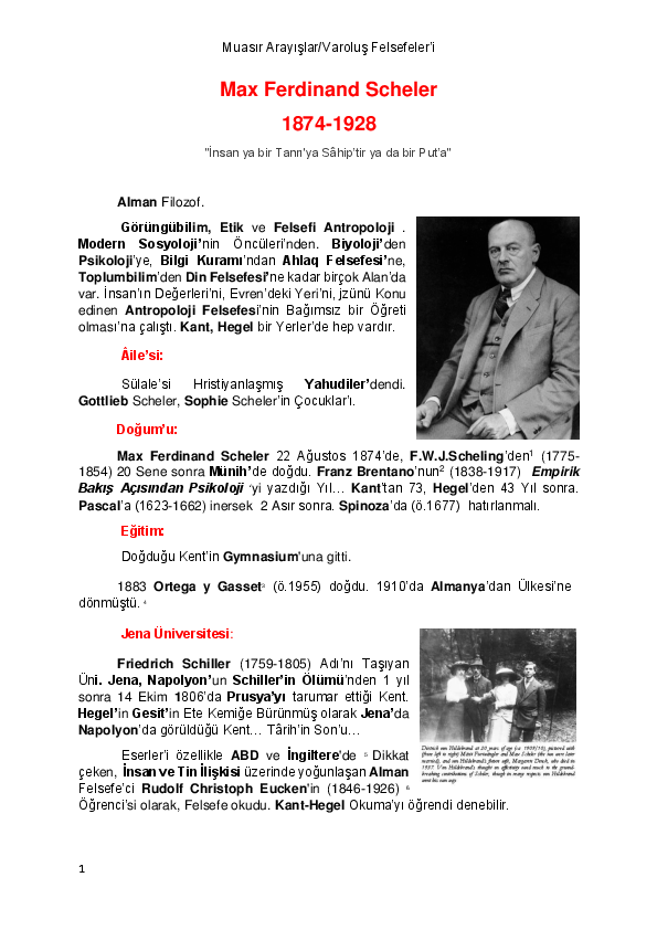 (PDF) Max Scheler