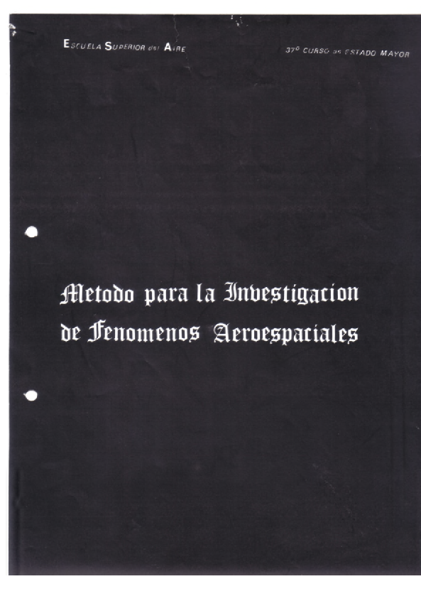 (PDF) Metodo para la Investigacion de Fenomenos Aeroespaciales. A ...