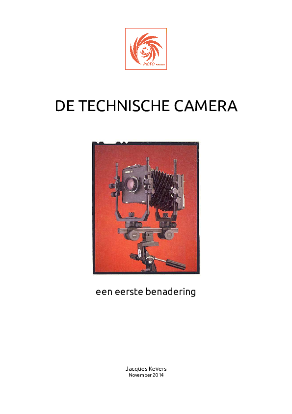 (PDF) DE TECHNISCHE CAMERA een eerste benadering