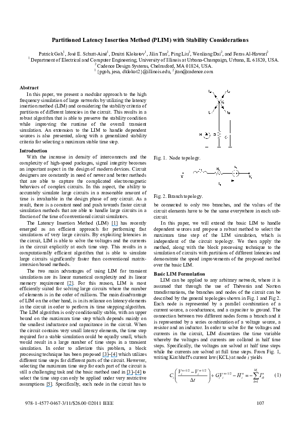 (PDF) Partitioned latency insertion method (PLIM) with stability considerations