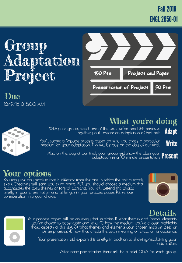 (PDF) Adaptation Project Assignment | Carol Hogan-Downey - Academia.edu