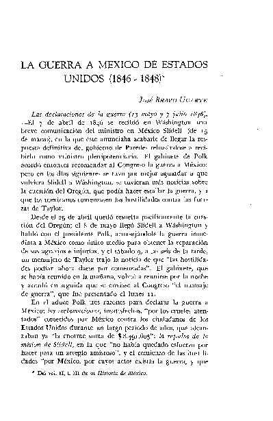 (PDF) LA GUERRA A MEXICO DE ESTADOS UNIDOS (1846 -1848