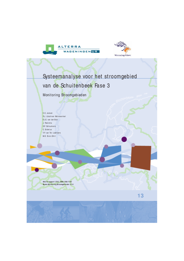 (PDF) Systeemanalyse voor het stroomgebied de Schuitenbeek fase 1