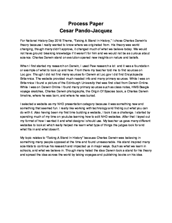 (PDF) Process Paper NHDWebsite Cesar Pando-Jacquez