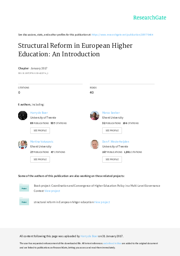 (PDF) Structural reforms Chapter DRAFT Introduction with method