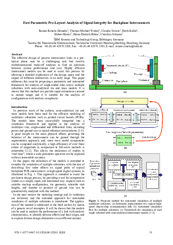 (PDF) Fast parametric pre-layout analysis of signal integrity for backplane interconnects