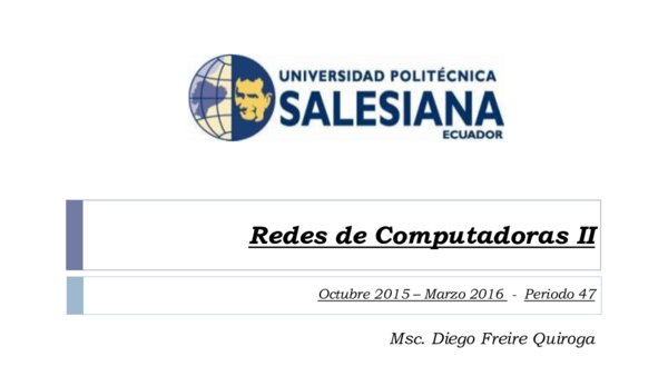 (PDF) Redes de Computadoras II