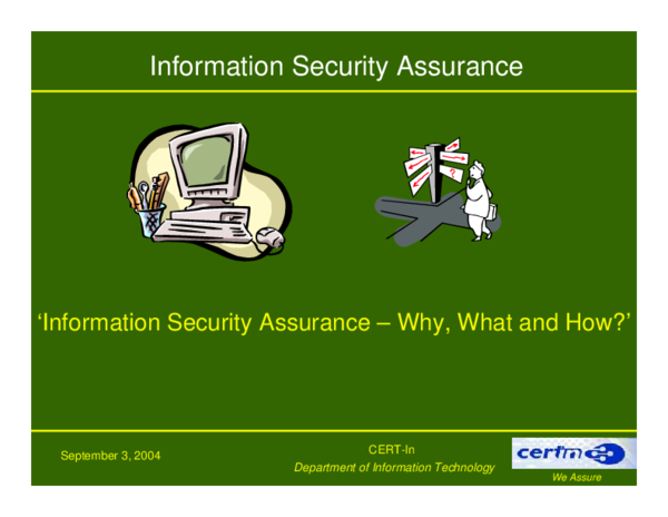 (PDF) Information Security Assurance 'Information Security Assurance ...