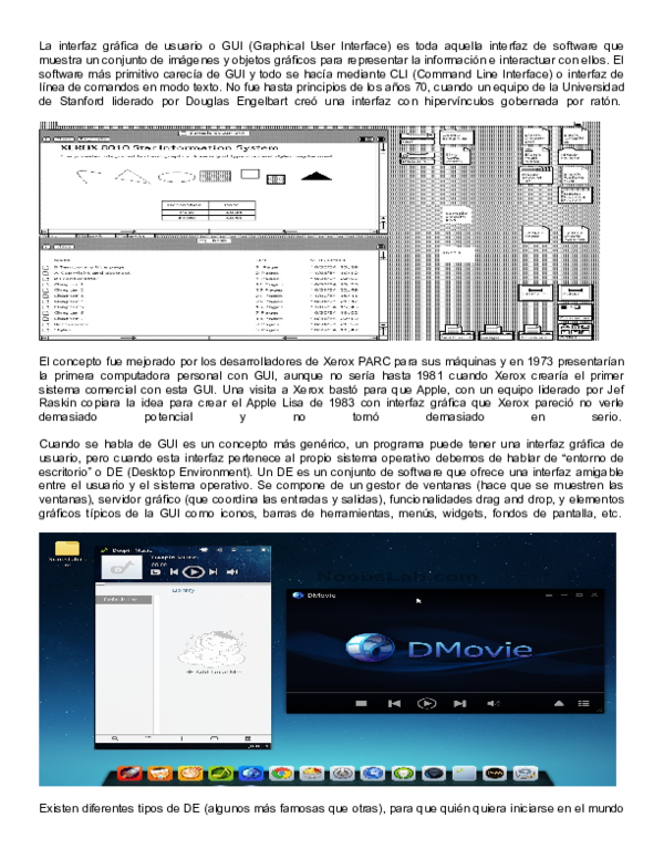 (DOC) Interfaces graficas de linux