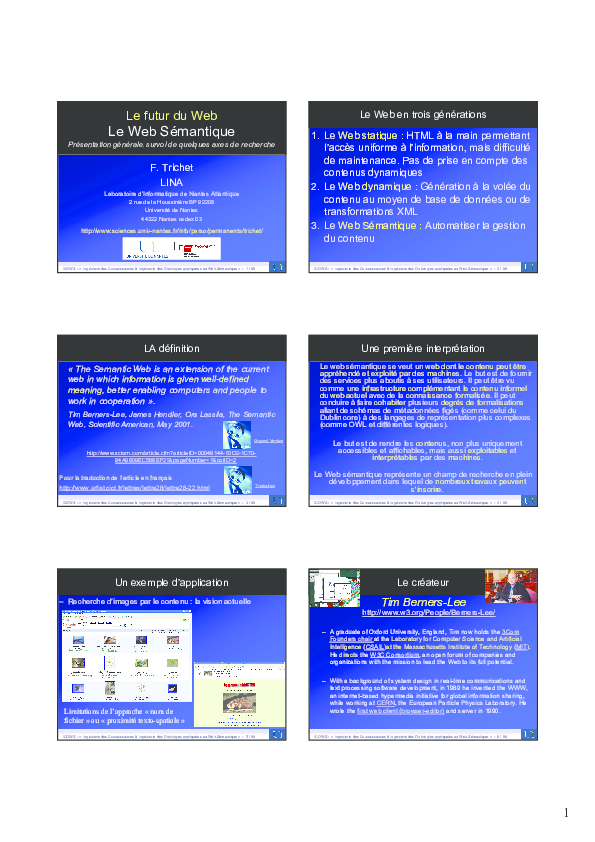 (PDF) Introduction Au Web Semantique