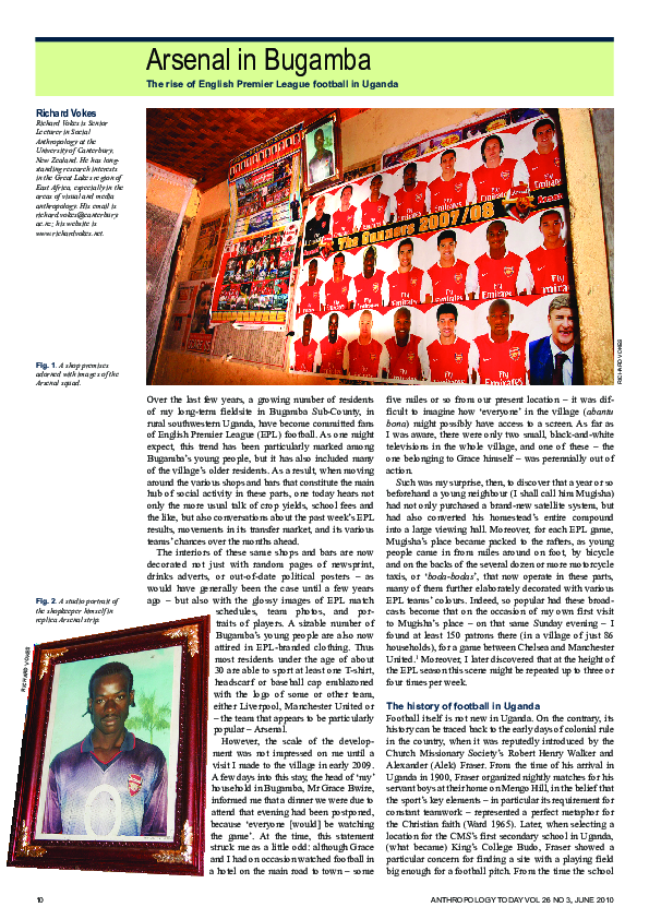 (PDF) Arsenal in Bugamba: The rise of English Premier League football ...