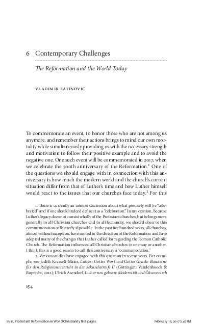 (PDF) The Modern Era: Contemporary Challenges in Light of the ...