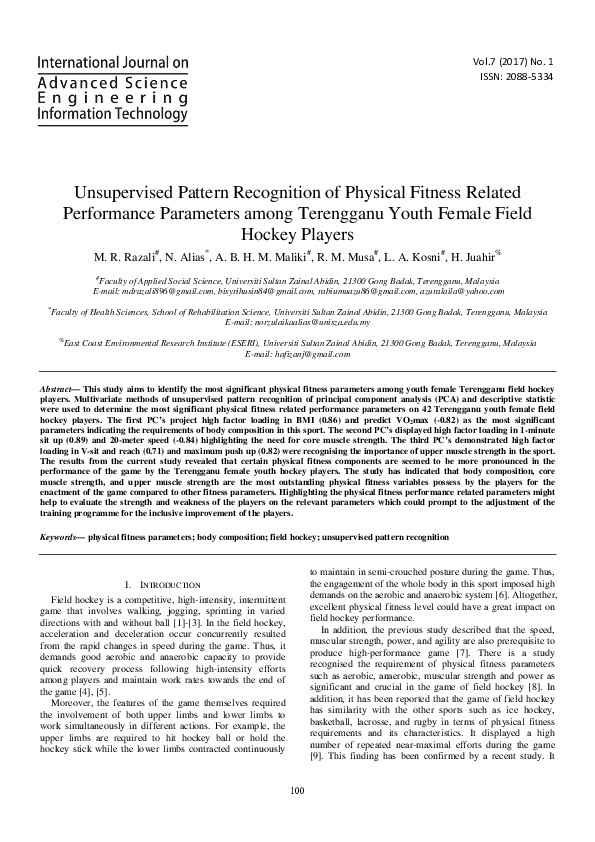 (PDF) Unsupervised Pattern Recognition of Physical Fitness Related Performance Parameters among ...
