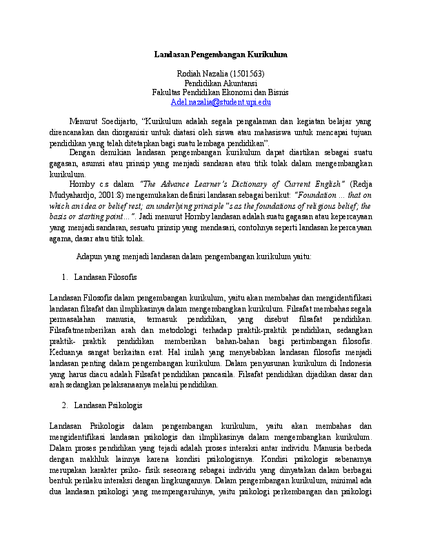 (DOC) Landasan Pengembangan Kurikulum.docx