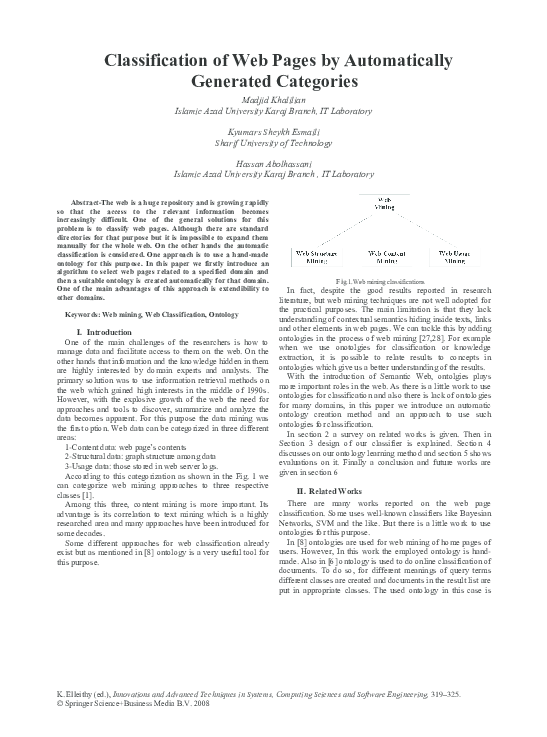 Pdf Web Pages Classification Pdf