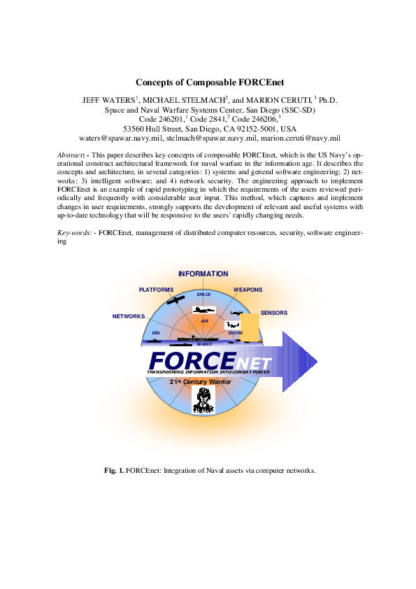 (PDF) Concepts of Composable FORCEnet