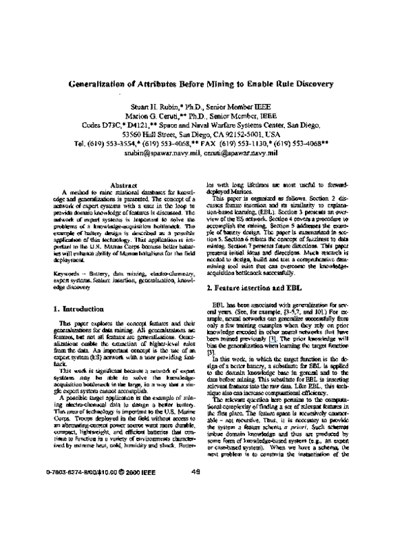 (PDF) Enhancing Rule Discovery in Databases