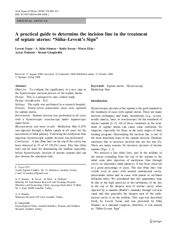 (PDF) A practical guide to determine the incision line in the treatment ...