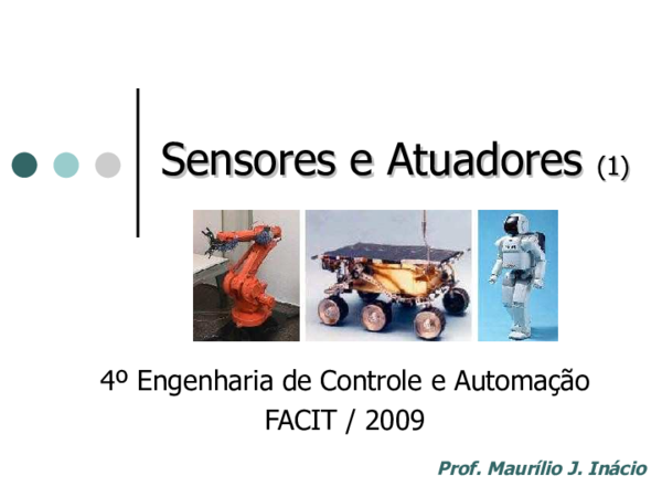 (PDF) Sensores e Atuadores Sensores e Atuadores (1) (1
