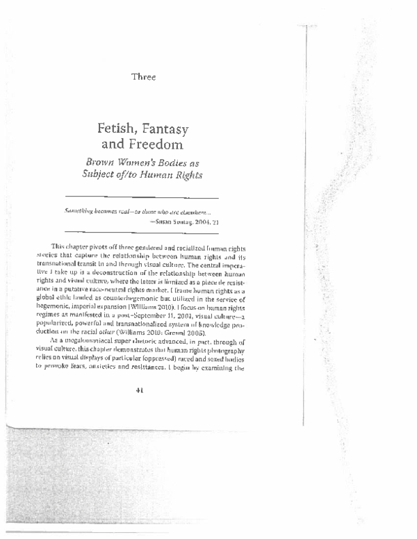 (PDF) Fetish, Fantasy and Freedom: brown women’s bodies as subject of ...