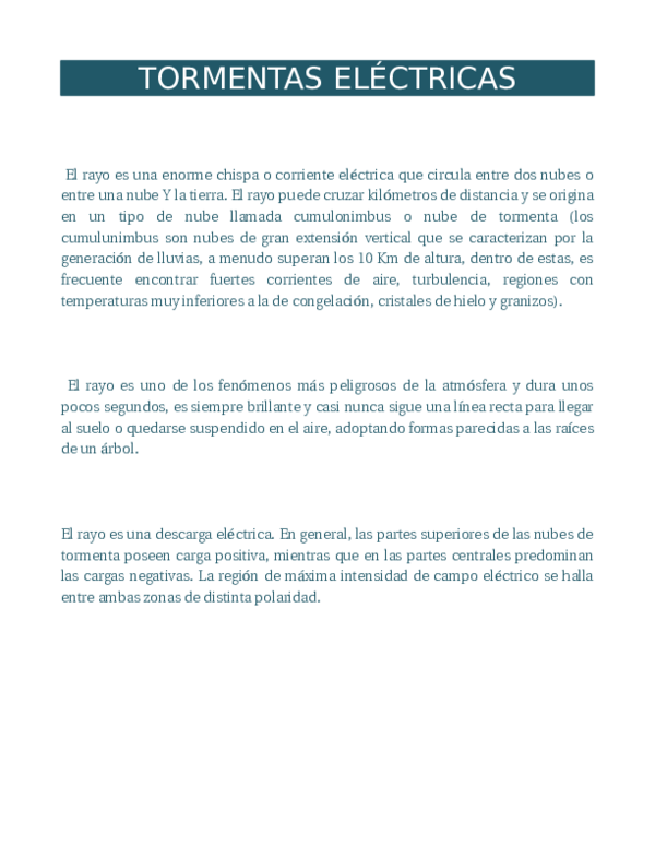(DOC) TORMENTAS ELÉCTRICAS