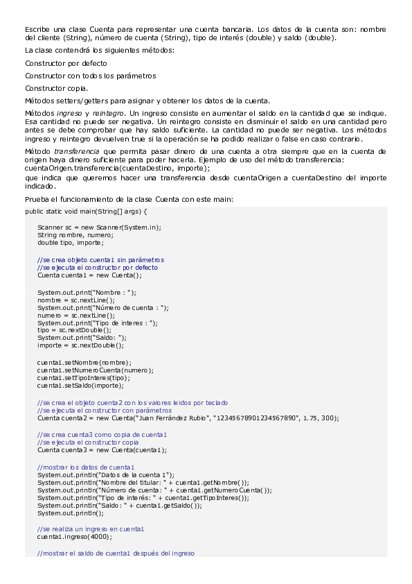 Doc Ejercicios De Poo