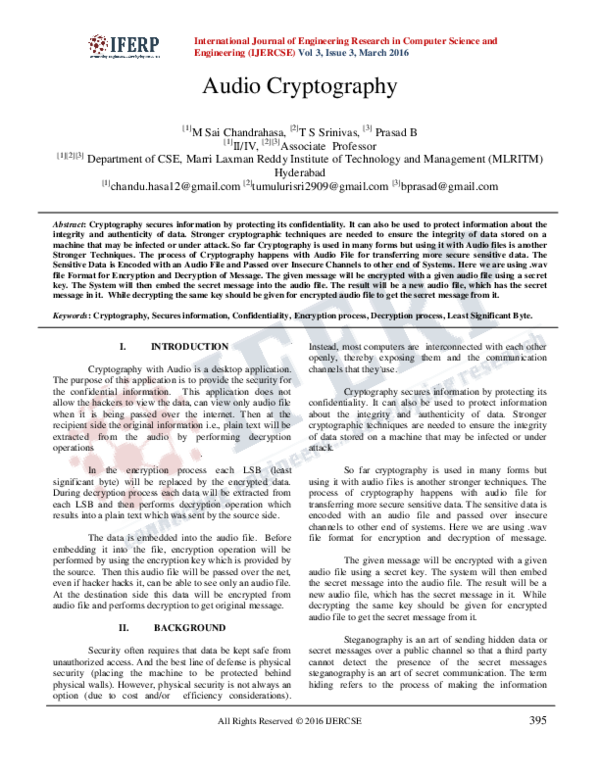 (PDF) Audio Cryptography.pdf