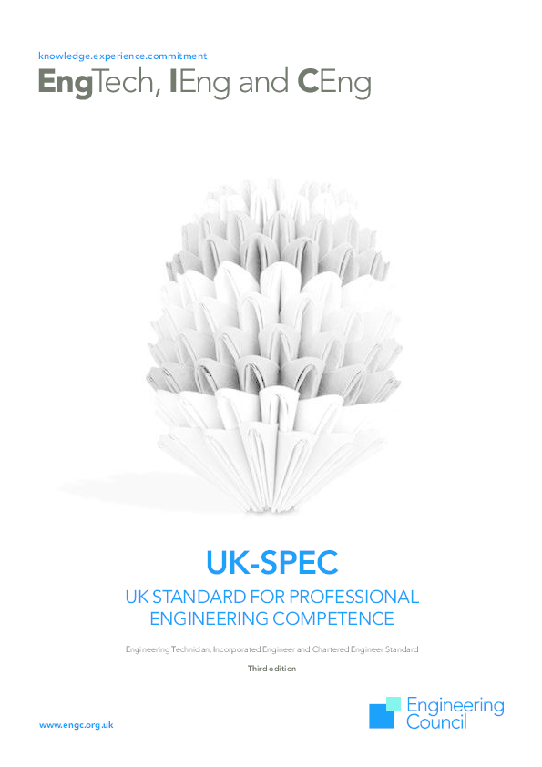 Pdf Engtech Ieng And Ceng Uk Spec