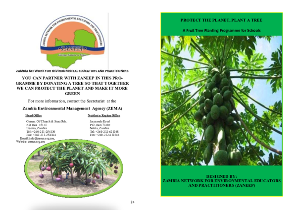 (PDF) Fruit Tree Planting Program for Schools in Zambia