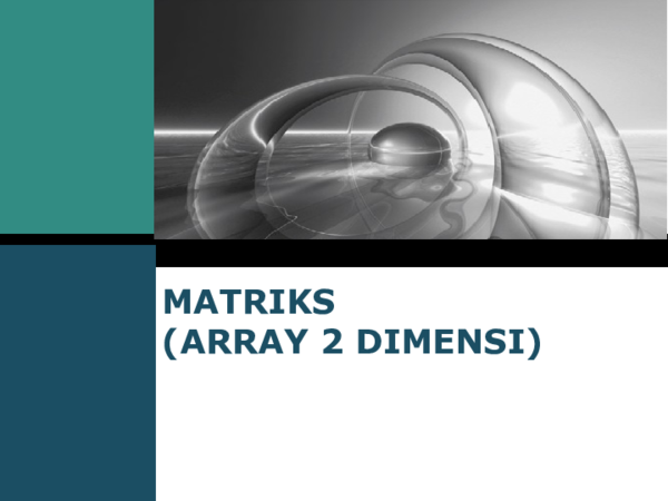 (PPT) Array Dua Dimensi | Agus Ubaidillah - Academia.edu