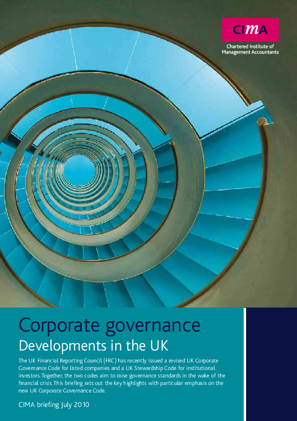 (PDF) Corporate governance Developments in the UK | Frank Kundeya ...