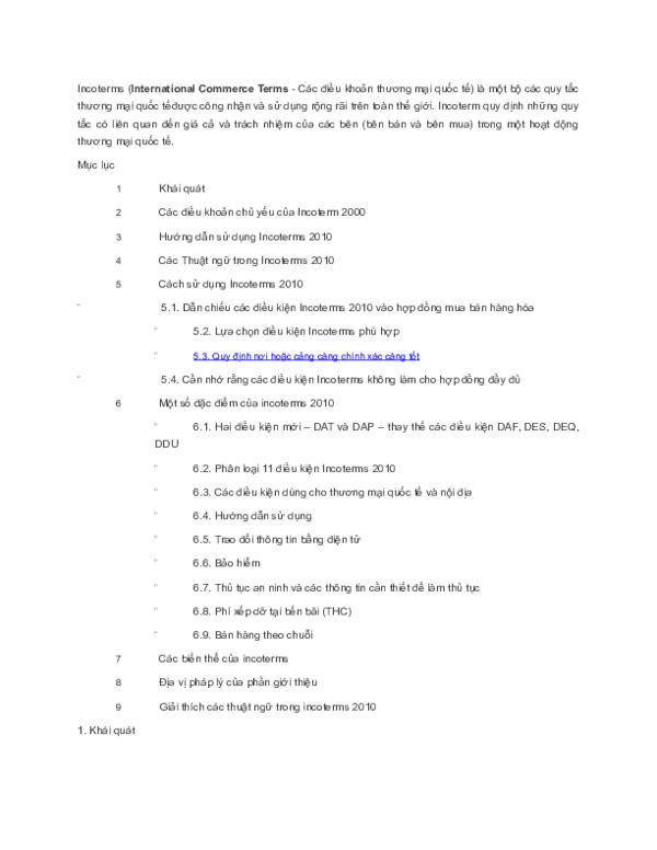 (DOC) Incoterms (International Commerce Terms