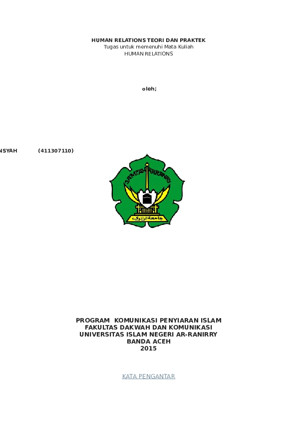(DOC) HUMAN RELATIONS TEORI DAN PRAKTEK.docx