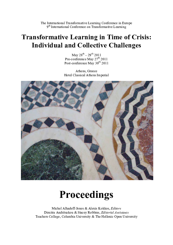 (PDF) Situated conditions for transformative learning. Developing Critical Thinking within ...