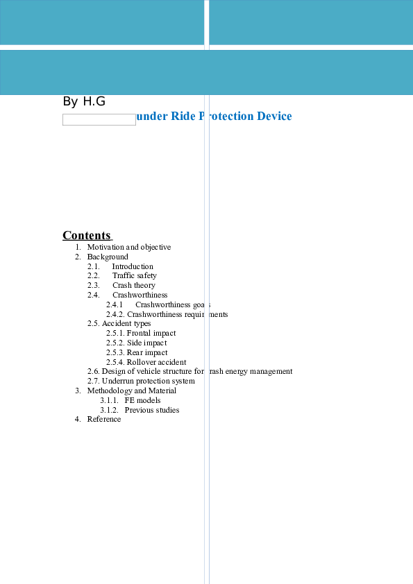 (DOC) Heavy truck rear underride protection device | h g - Academia.edu