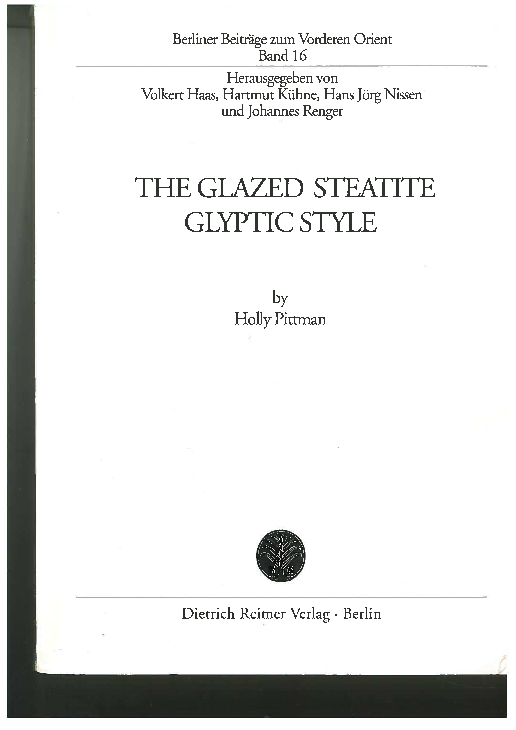 (PDF) The Glazed Steatite Glyptic Style: The Structure and Function on ...