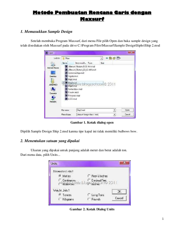 (PDF) Metode Pembuatan Rencana Garis dengan Maxsurf