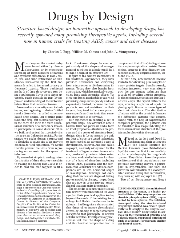 (PDF) Drugs Design