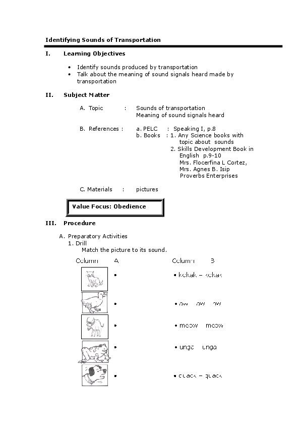 (DOC) Identifying Sounds of Transportation