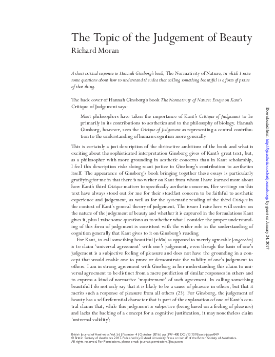 (PDF) response to Hannah Ginsborg, 'The Normativity of Nature'