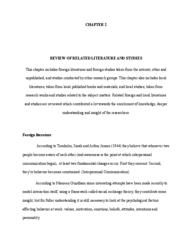 (DOC) CHAPTER 2 REVIEW OF RELATED LITERATURE AND STUDIES